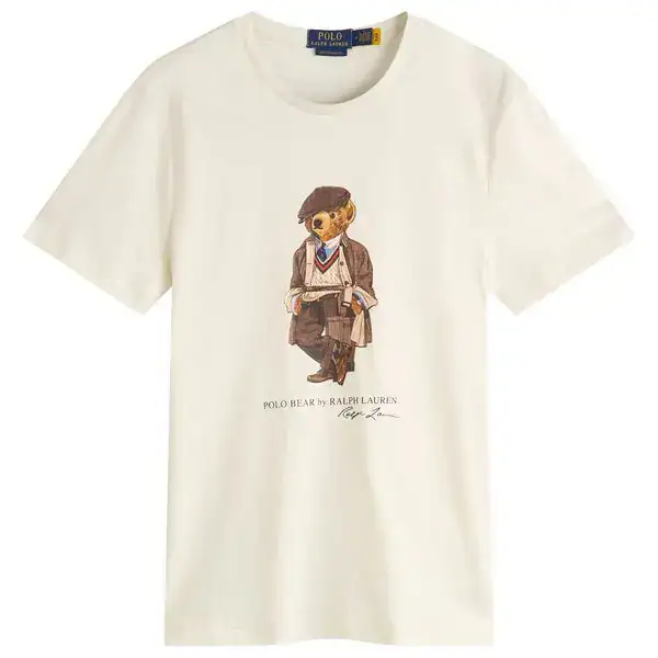 Polo Ralph Lauren Heritage Bear T-shirt - Deckwash White